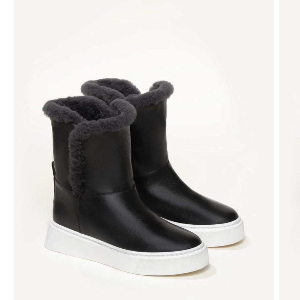 M. Gemi Shearling Sofia Fredda Sneaker Boot Winter Sn… - Gem